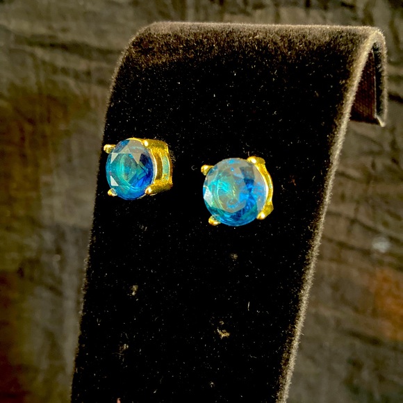 Jewelry | Blue Jewel Earrings | Poshmark